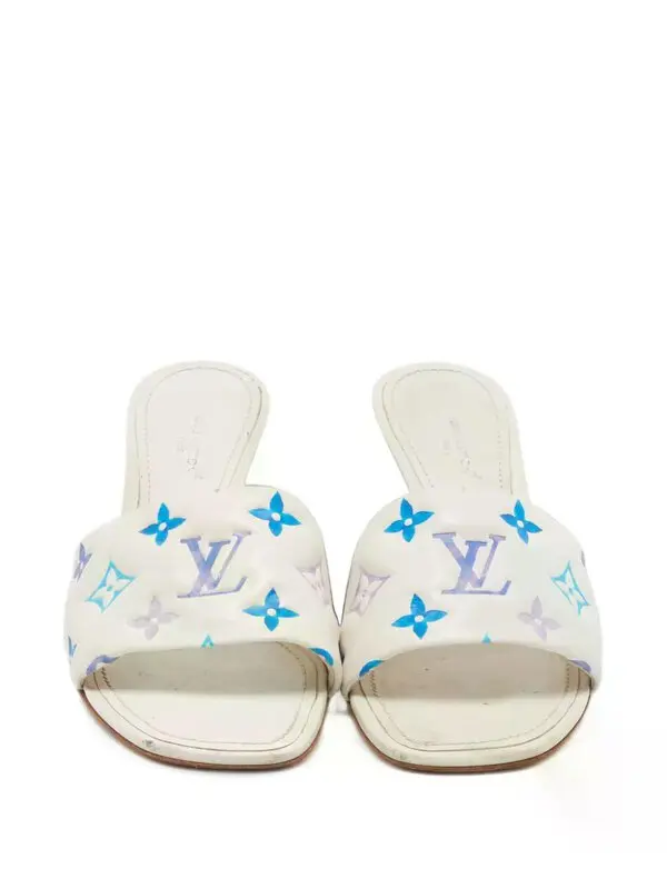 LOUIS VUITTON Revival Monogram Leather Sandals