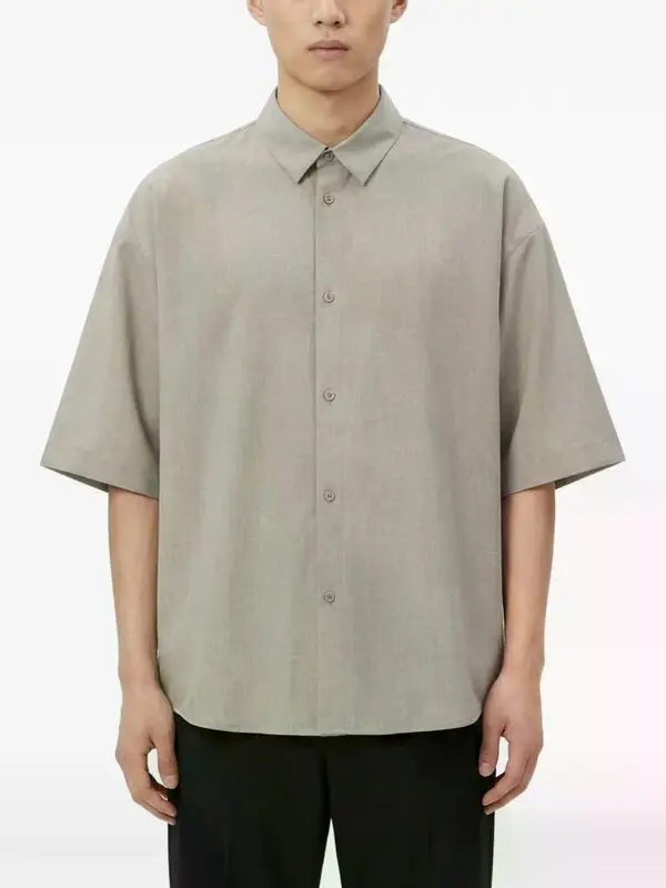 Fear Of God Silk-blend 3/4 Sleeve Button-up Shirt