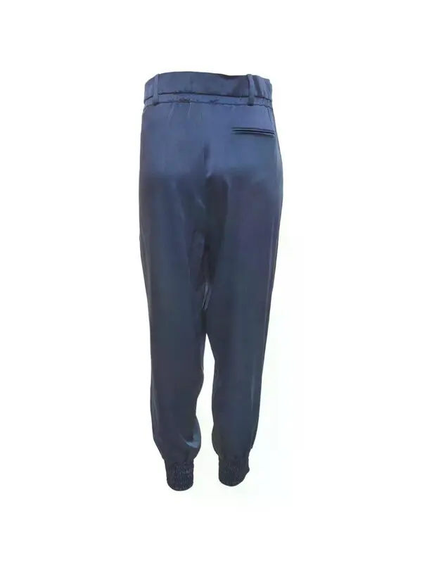 PETER PILOTTO Striped Tassel-belt Trousers - Blue