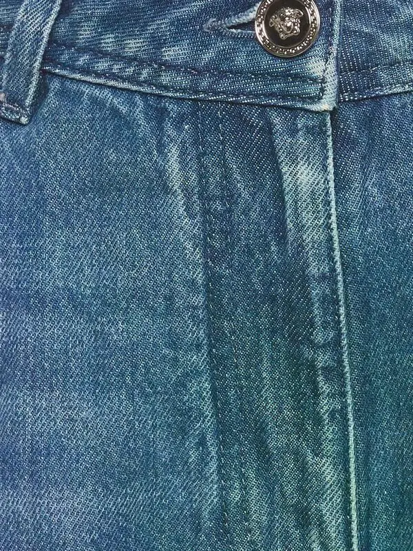 Versace Medusa Detail Straight-leg Jeans