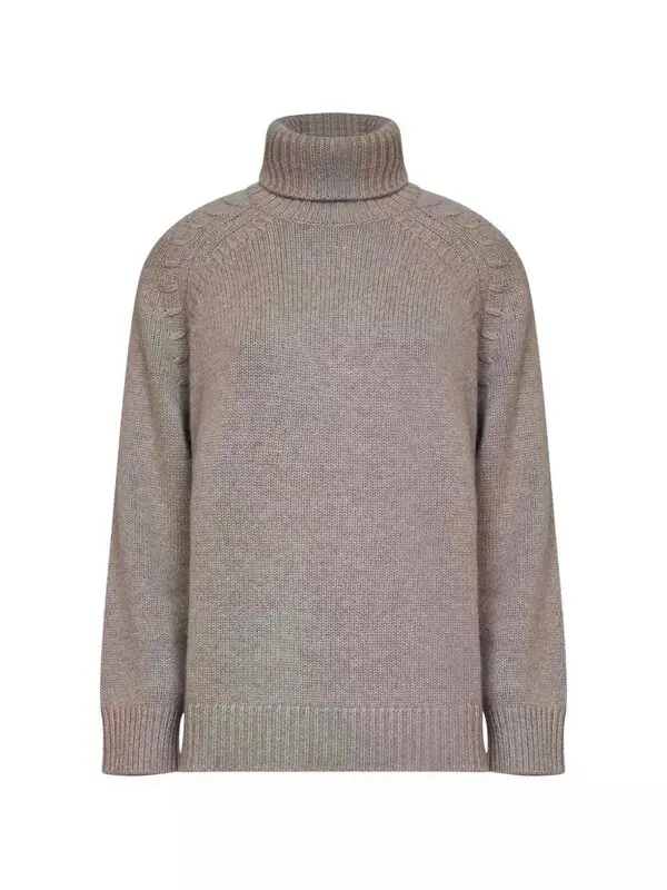P.a.r.o.s.h Cable-knit Raglan-sleeve Sweater - Neutrals