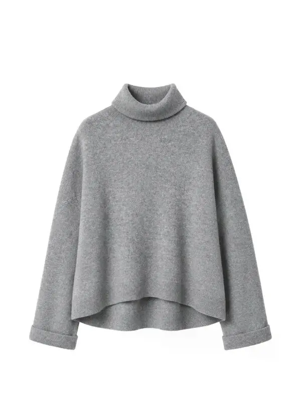 Dusan Roll Neck Sweater - Grey