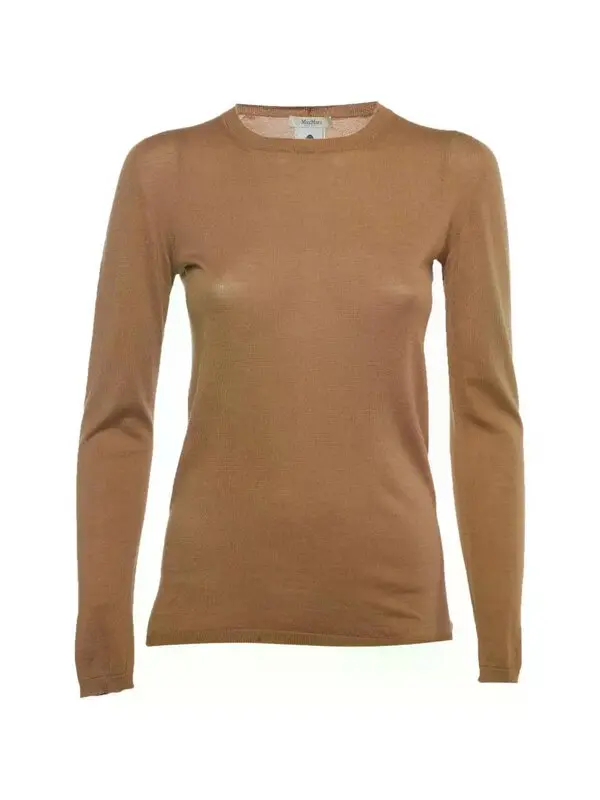 Max Mara Fine-knit Long-sleeve Top - Neutrals