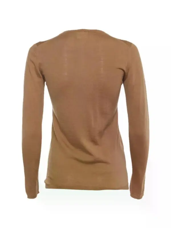 Max Mara Fine-knit Long-sleeve Top - Neutrals