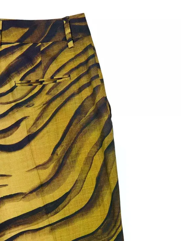 PAULA Animal-print Tailored Trousers