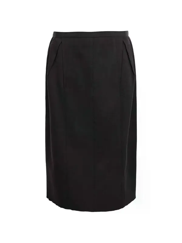 LANVIN Straight-cut Midi Skirt - Black