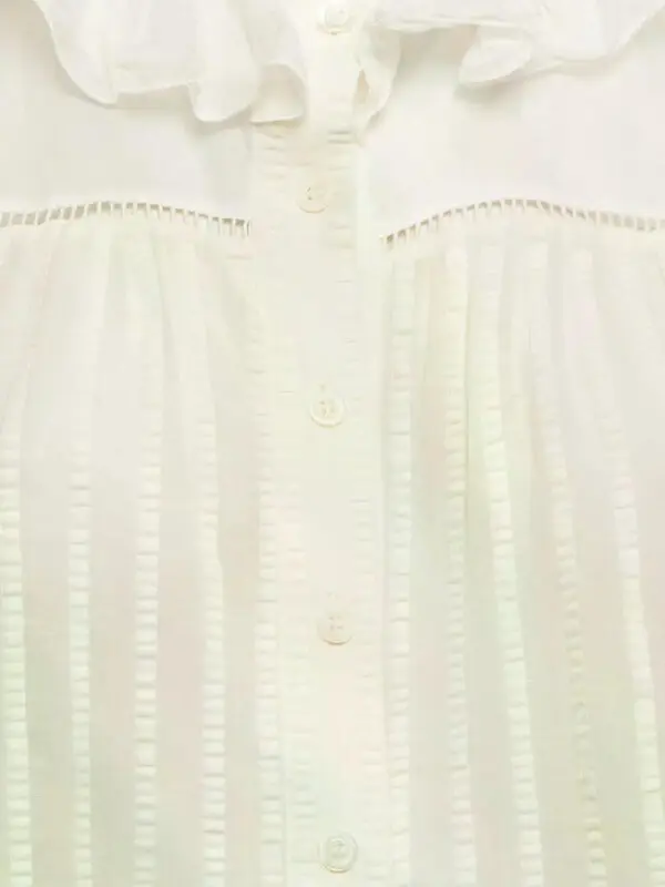 Chloé Ruffled Striped Blouse