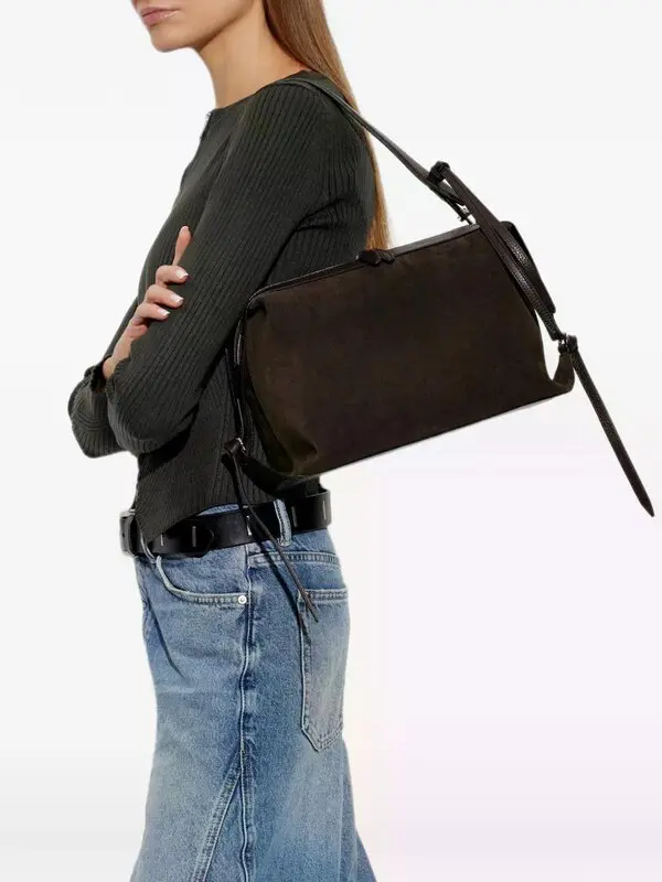 Yuzefi Bento Suede Shoulder Bag