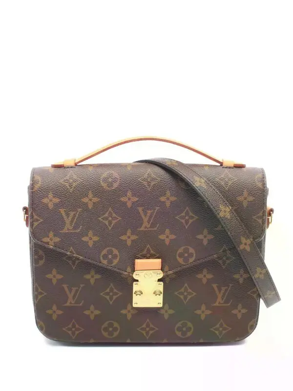 LOUIS VUITTON 2021-2026 Monogram Pochette Metis Satchel - Brown