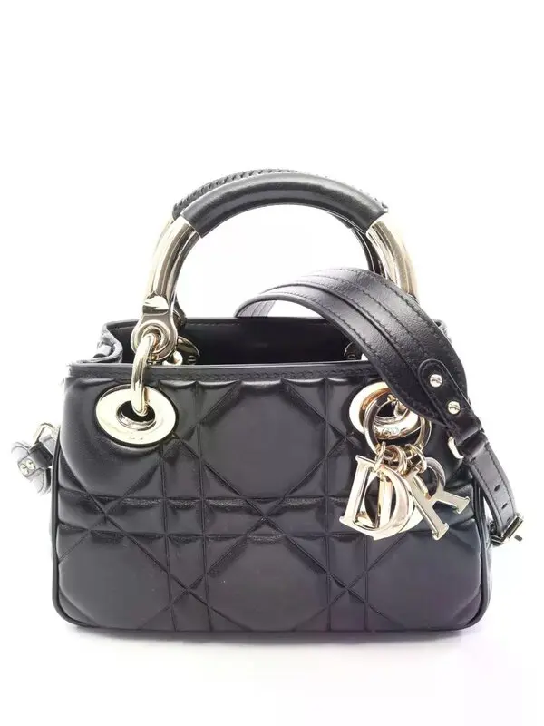 Dior Mini Embossed Calfskin Lady 95.22 Bag Satchel