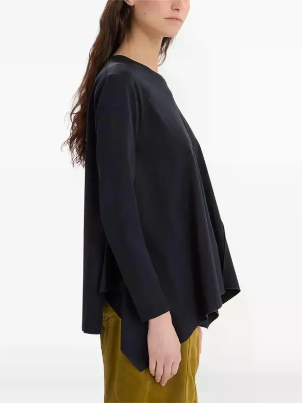 High Asymmetric Long-sleeved T-shirt