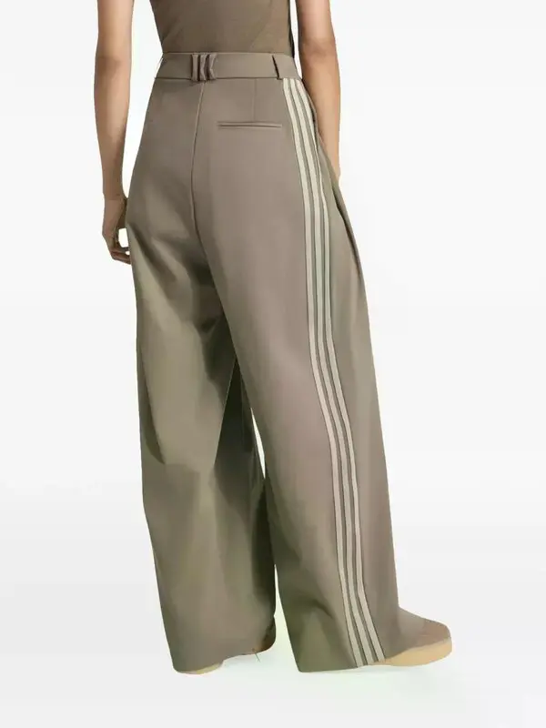 Adidas Pleated Side-stripe Palazzo Pants
