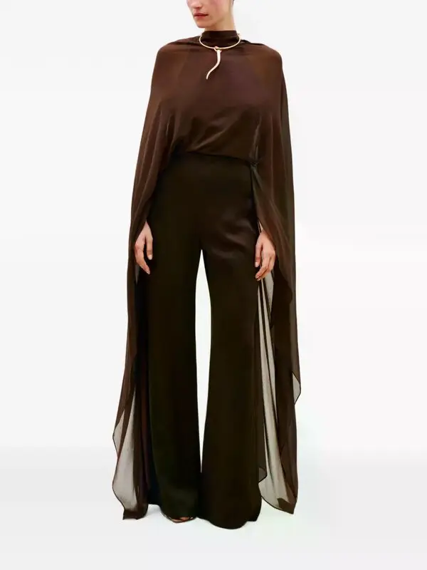 Silvia Tcherassi Ligia Cape-detail Jumpsuit