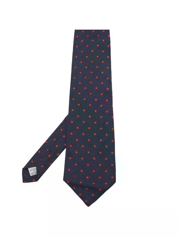 Valentino Garavani Silk Jacquard Neck Tie - Blue