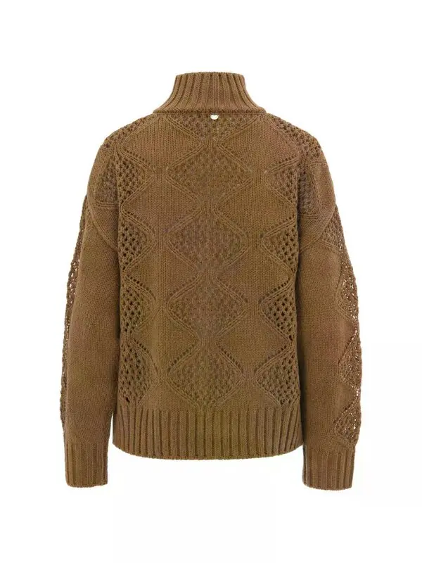 Liu Jo Turtleneck With Pearls And Openwork