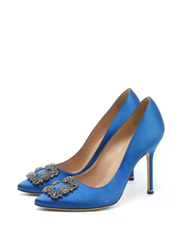 Manolo Blahnik Hangisi Buckle Pumps