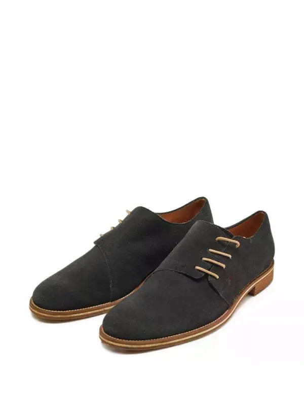 TOD'S Lace-up Suede Derby Shoes - Black