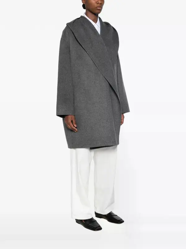 TOTEME Hooded Shawl-lapel Oversized Coat