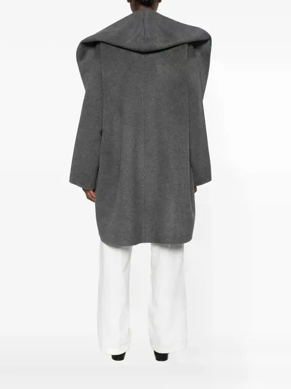 TOTEME Oversized Hooded Shawl Lapel Coat