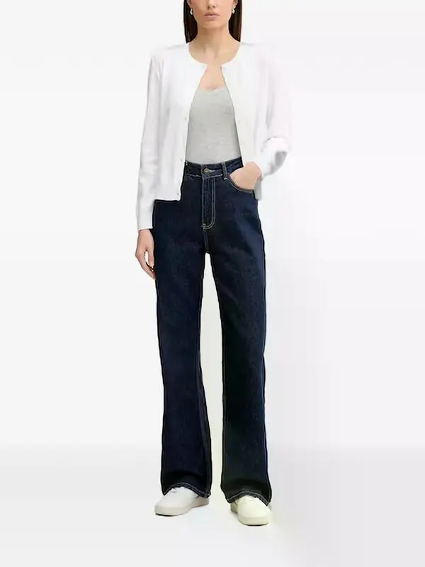 BENETTON Buttoned Cardigan - White
