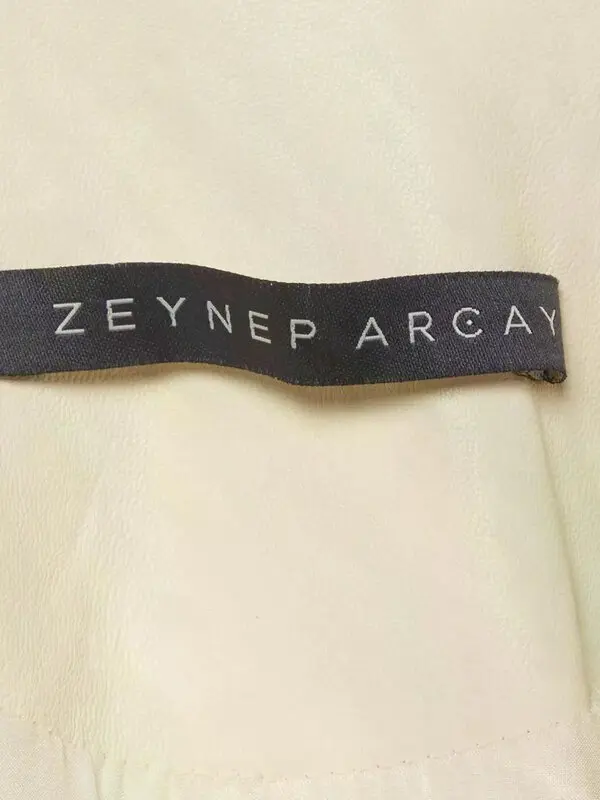 Zeynep Arçay Leather Belted Trench Coat