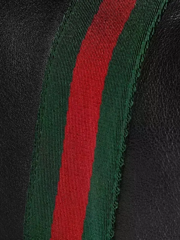 Gucci Web-stripe Calf Leather Messenger Bag