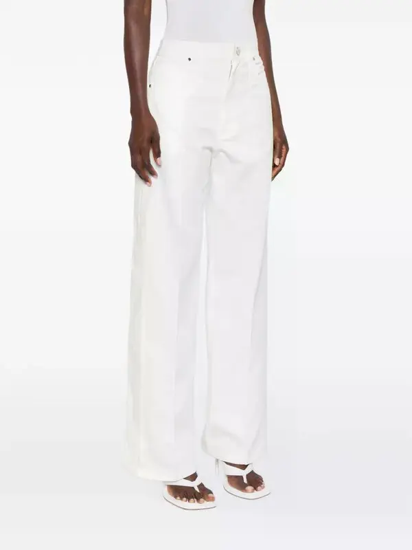 A.M.G. Zip-detail Cotton Trousers