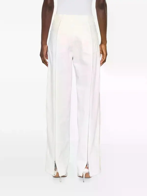 A.M.G. Zip-detail Cotton Trousers