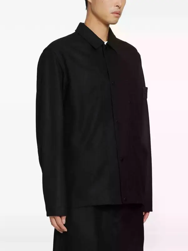 Stone Island Logo-patch Button-up Shirt