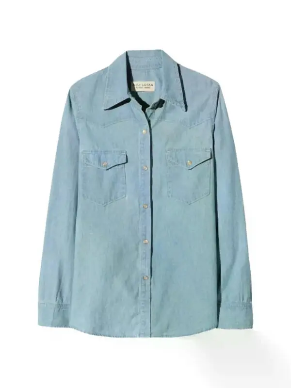 NILI LOTAN Travis Chambray Shirt