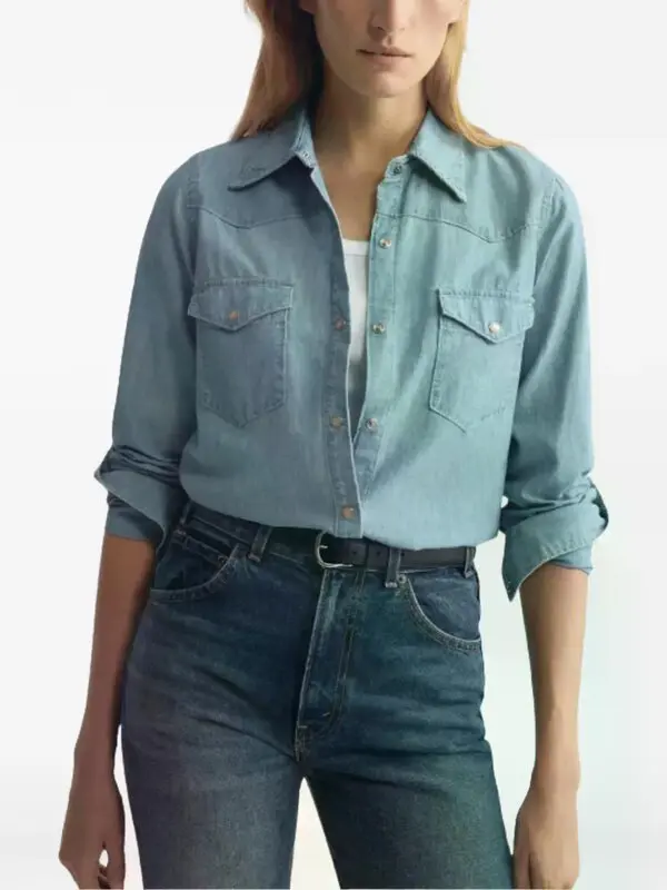 NILI LOTAN Travis Chambray Shirt
