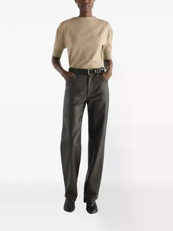 LEMAIRE Short-sleeve Sweater In Fine Merino Wool