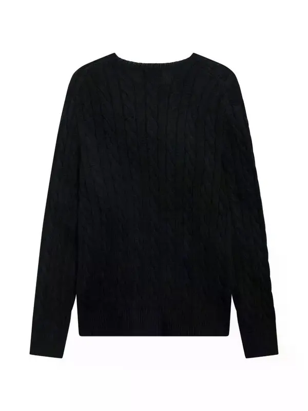 Polo Ralph Lauren Cable-knit Embroidered-logo Sweater