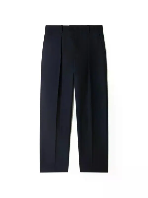 Sandro Pleated Wide-leg Trousers - Blue