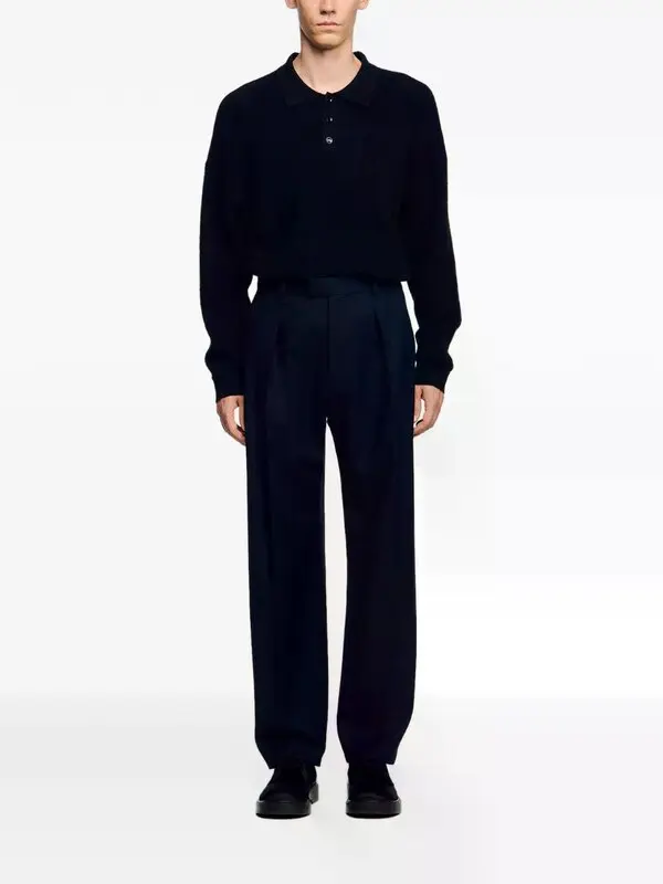 Sandro Pleated Wide-leg Trousers