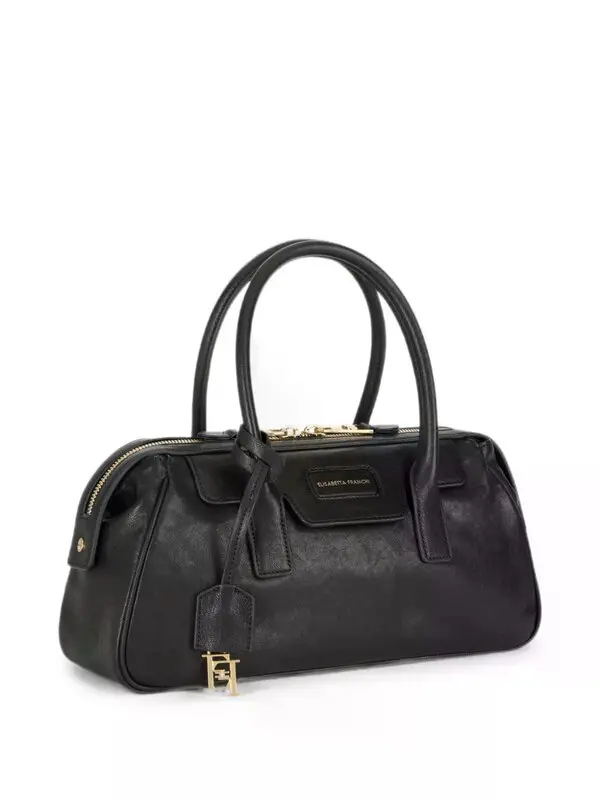 Elisabetta Franchi Small Boston Bag In Nappa Leather