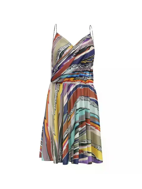 Missoni Printed Spaghetti-strap Dress - Blue