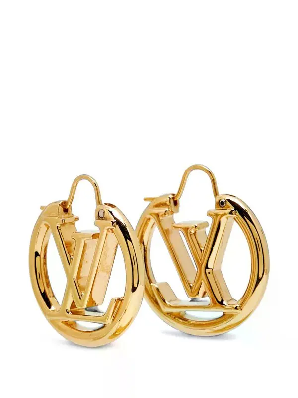LOUIS VUITTON Pm Louise Hoop Earrings