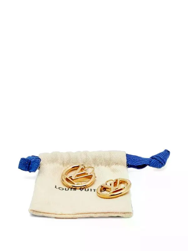 LOUIS VUITTON Pm Louise Hoop Earrings