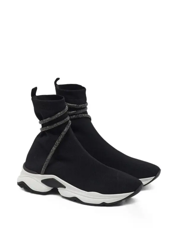 Rene Caovilla Cleo Crystal-embellished Sneakers