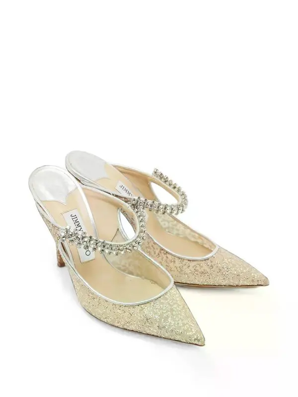 JIMMY CHOO Bing Crystal-embellished Mules