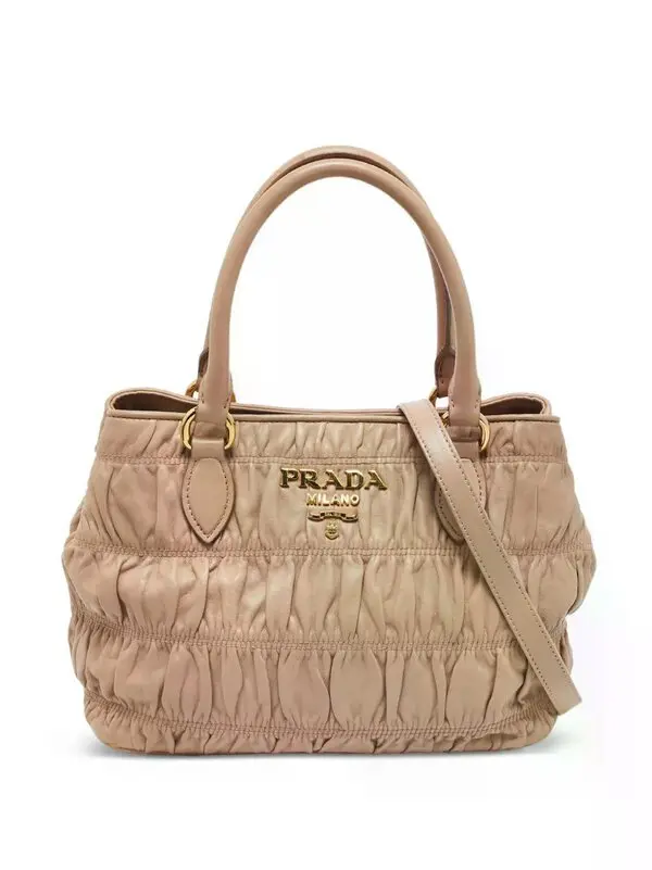 Prada Gaufre Leather Tote Bag