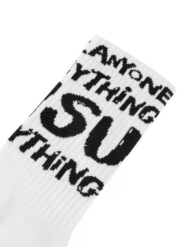 EVISU Logo-print Ribbed Socks