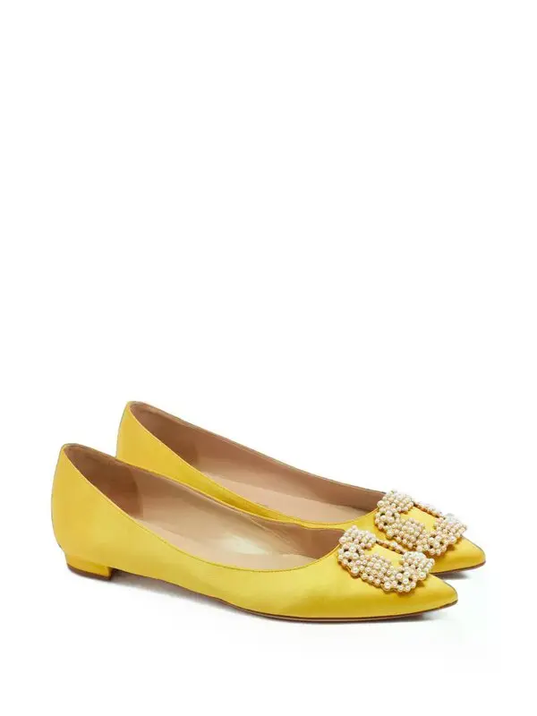 Manolo Blahnik Hangisi Ballet Flats
