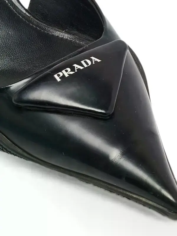 Prada Triangle Slingback Pumps