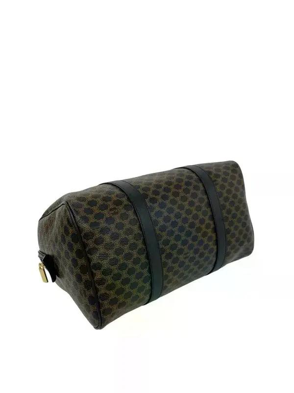 Celine 2000-2015 Macadam Coated Canvas Boston Bag