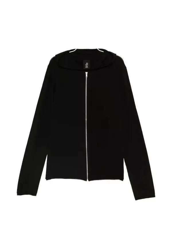 THOM KROM Zip-up Hoodie - Black