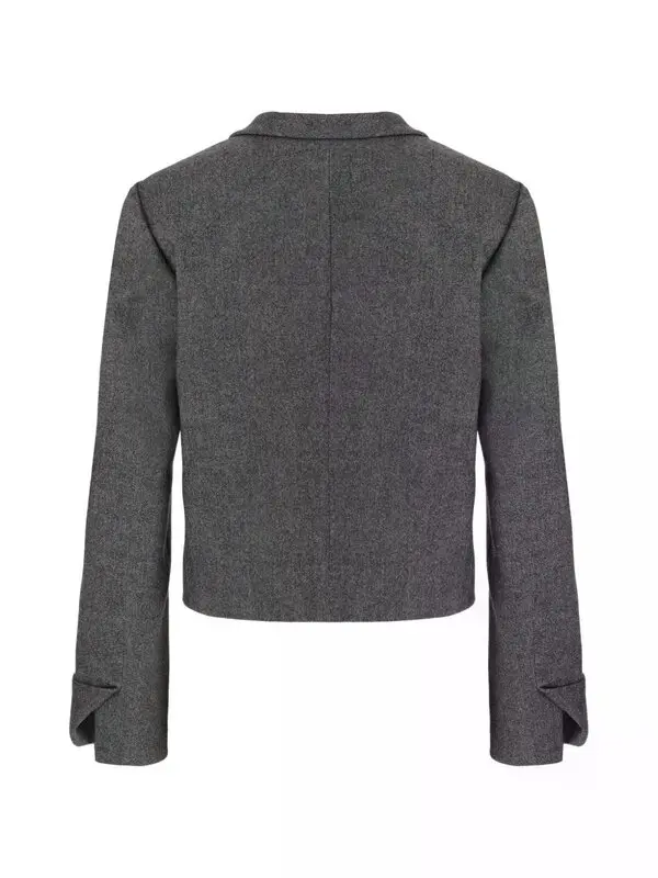 SA SU PHI Peak-lapels Cropped Blazer