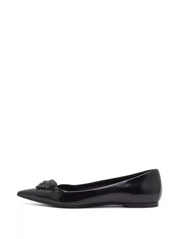 Versace Medusa Pointed Toe Ballet Flats
