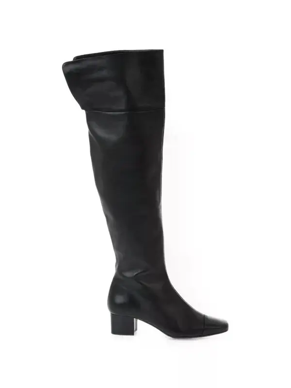 CAREL Brigitte Square-toe Over-the-knee Boots - Black